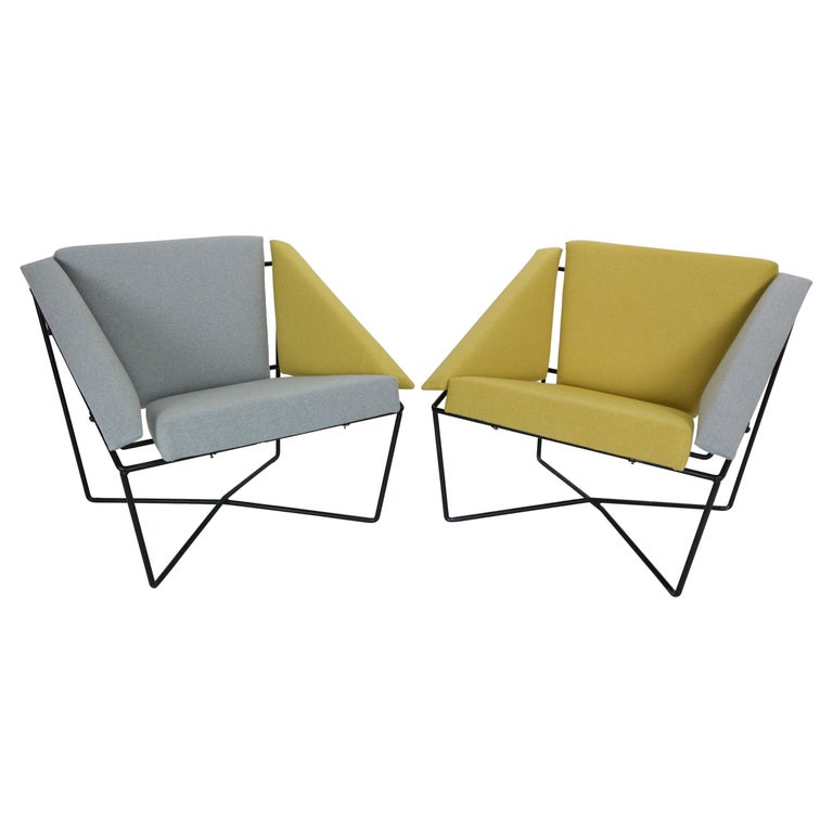 Rob Eckhardt Set of 2 "Van Speyk" Newly Reupholstered Lounge Chairs ...
