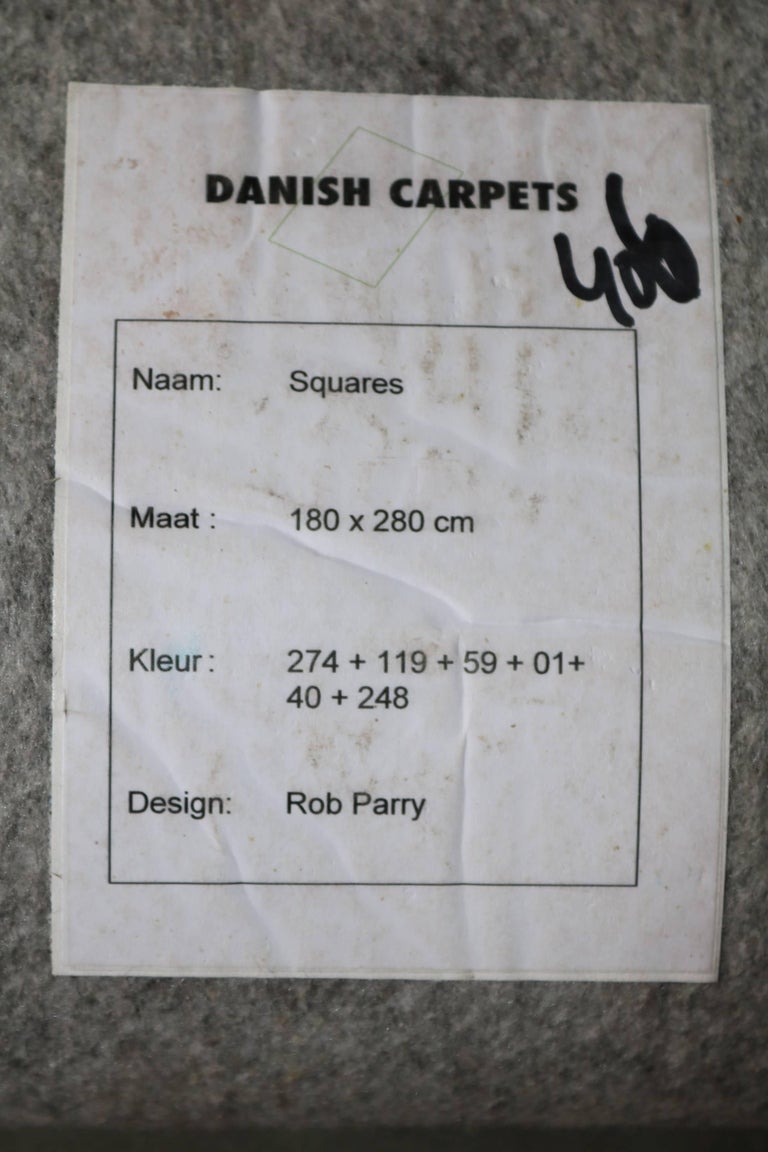 Rob Parry "Squares" Rug for Danish Carpets, Netherlands, circa 2000 For ...