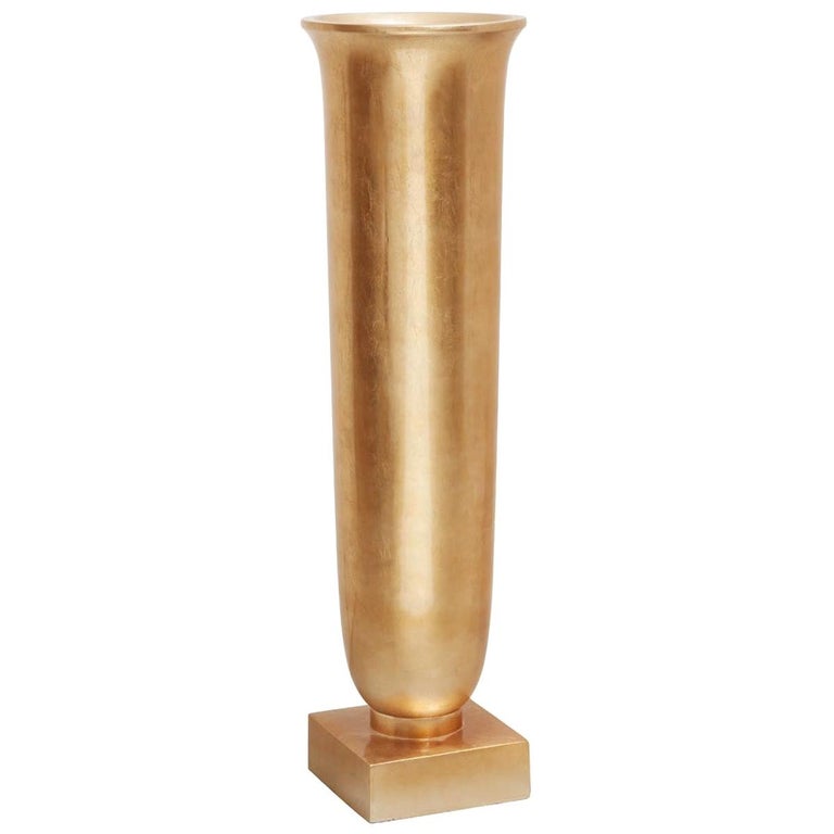 Rob Vase in Gold Finish For Sale at 1stDibs