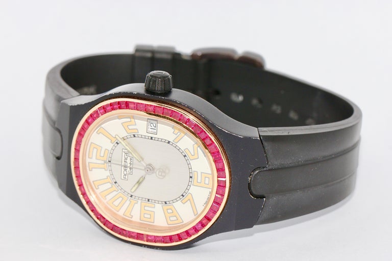 Robergé "Altair" Autoquartz Unisex Wristwatch 18 Karat Gold and ...