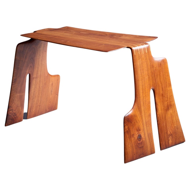 Robert A. Schultz Studio Side Table in Solid Walnut For Sale at 1stDibs