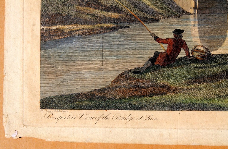Robert Adam Architect 1768 "Perspective View of The Bridge at Lion ...