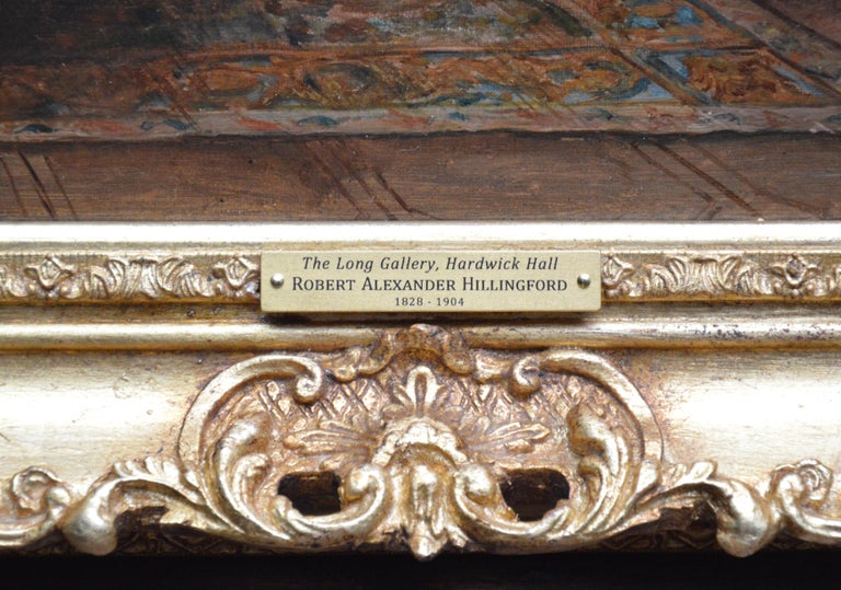 Robert Alexander Hillingford - The Long Gallery, Hardwick Hall - 19th ...