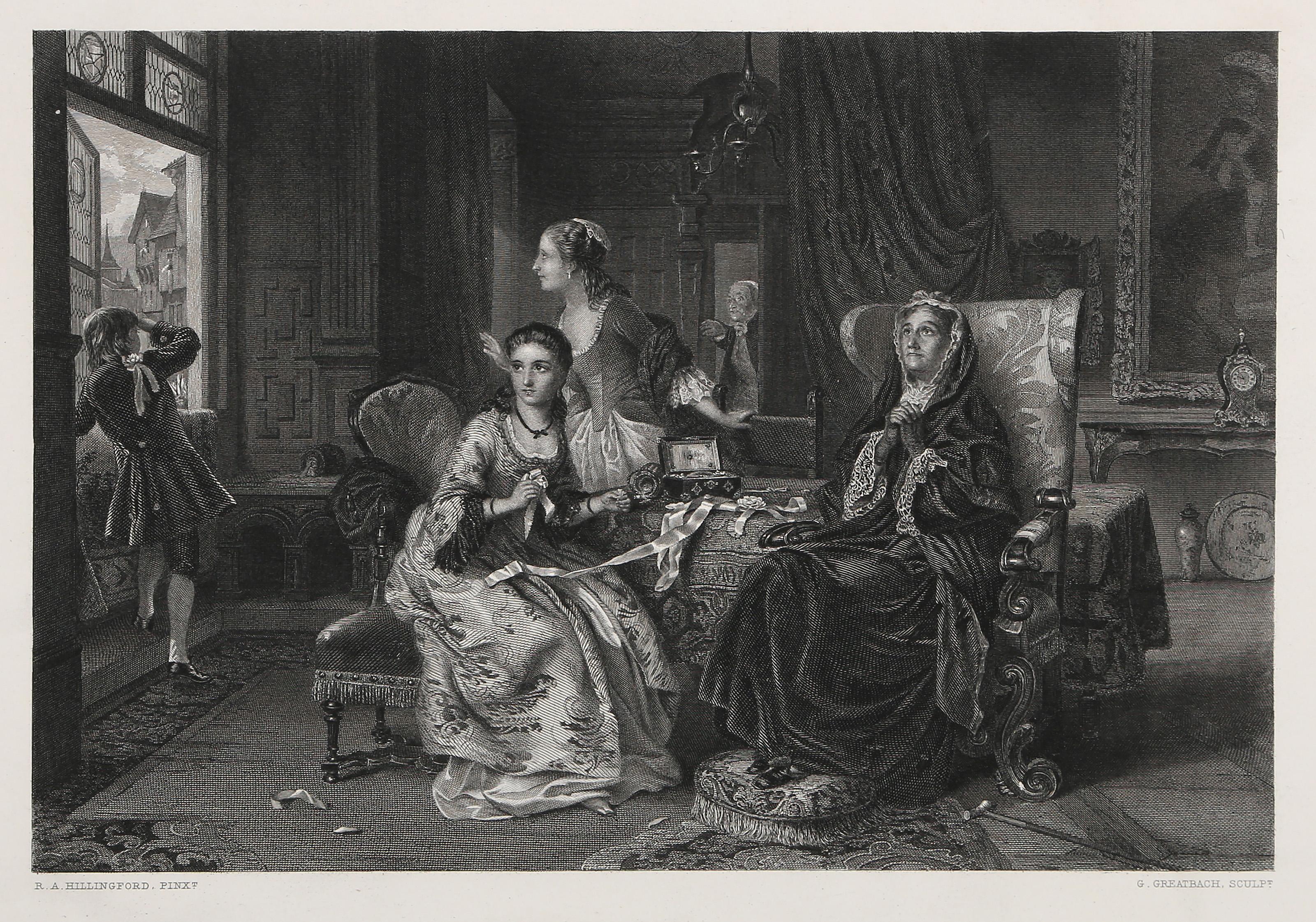 The White Cockade, Romantic Engraving after Robert Alexander ...