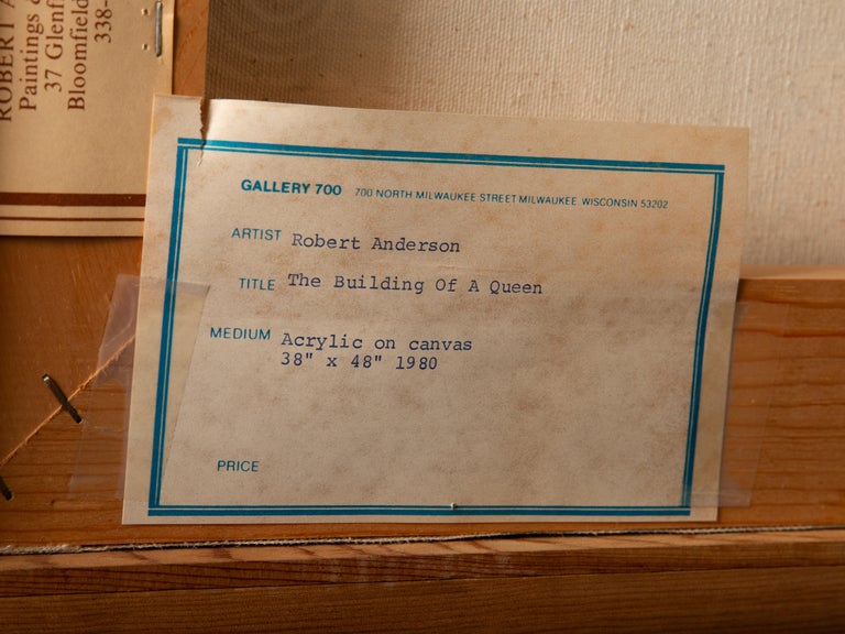 Robert R. Anderson 'The Building of a Queen', Acrylic on Canvas, 1980 ...