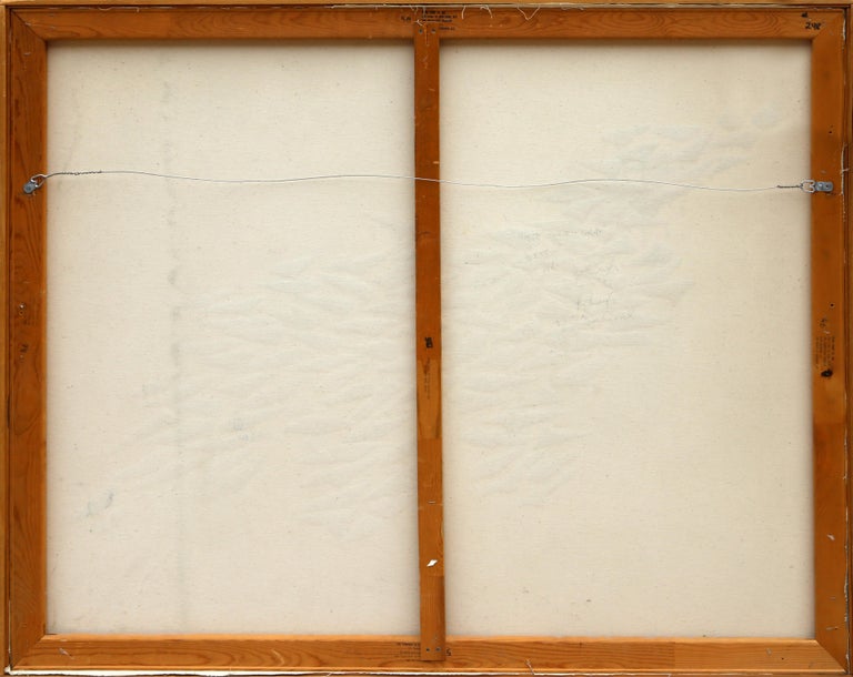 Robert Arthur Goodnough - White Shapes Gray, Large Abstract ...