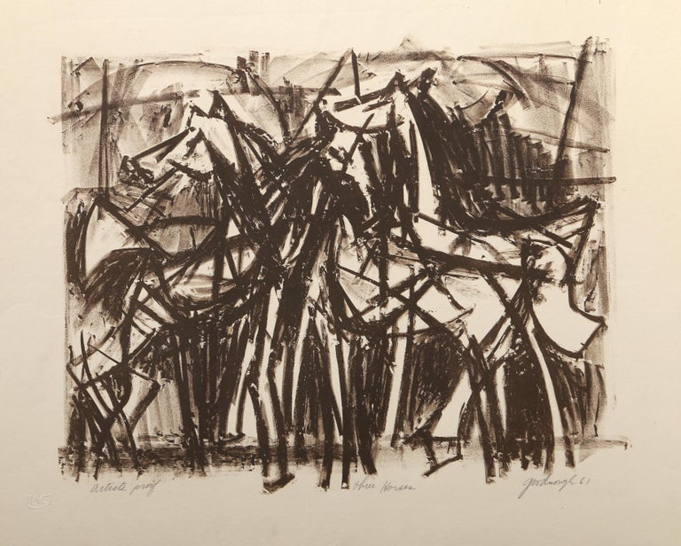 Robert Arthur Goodnough - Three Horses For Sale at 1stDibs