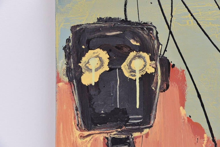 Robert Bakowski Painting Cobra Style Belgium, 2001 at 1stDibs