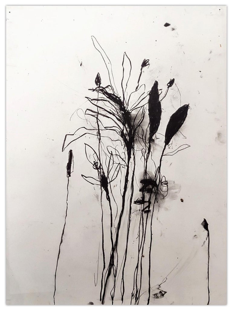 Robert Baribeau - In the weeds ink bloom #6 (Abstract painting) For Sale at 1stDibs
