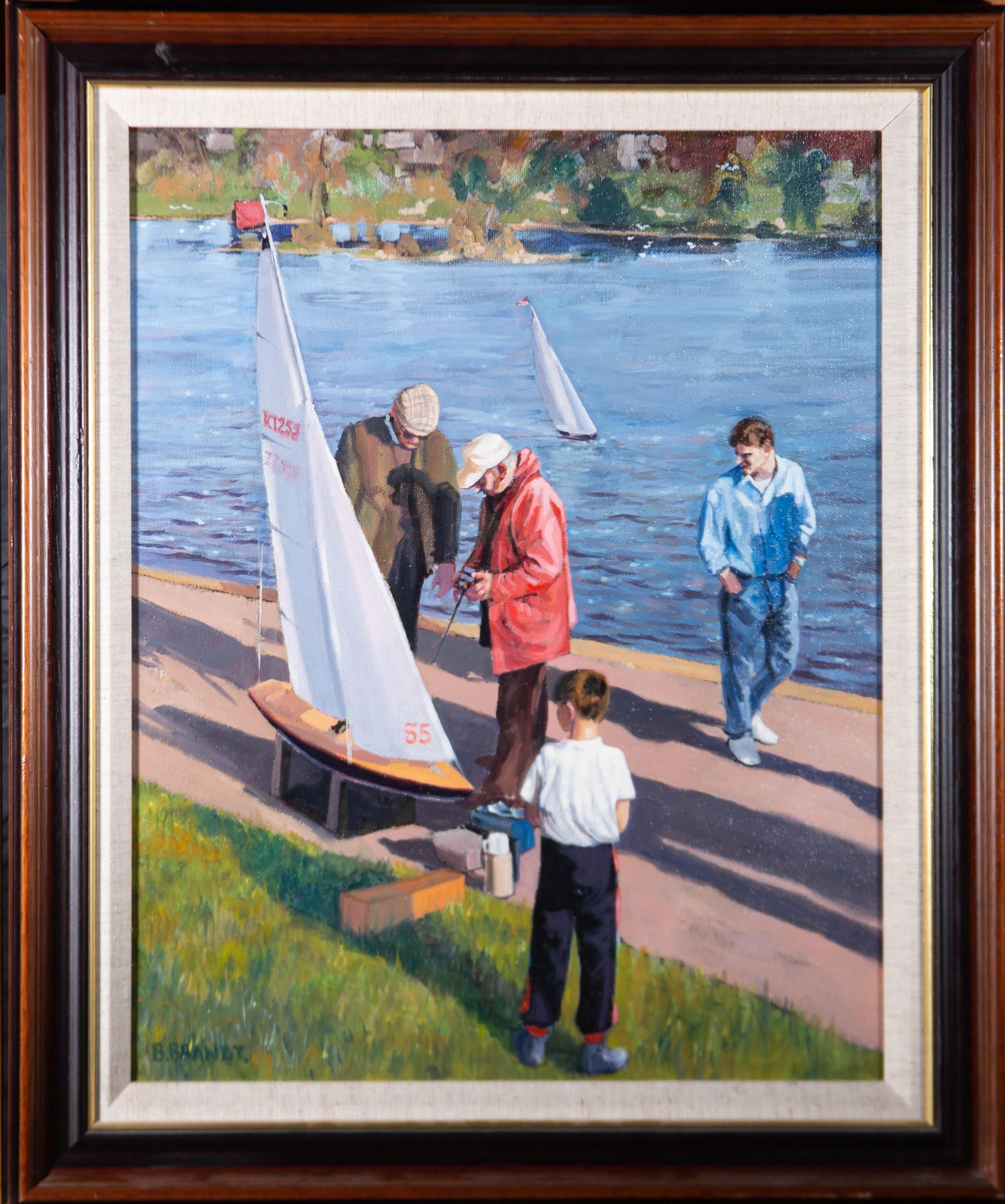 Robert Brandt FIEA - Robert Brandt FIEA - 1993 Acrylic, Yachtsmen For ...