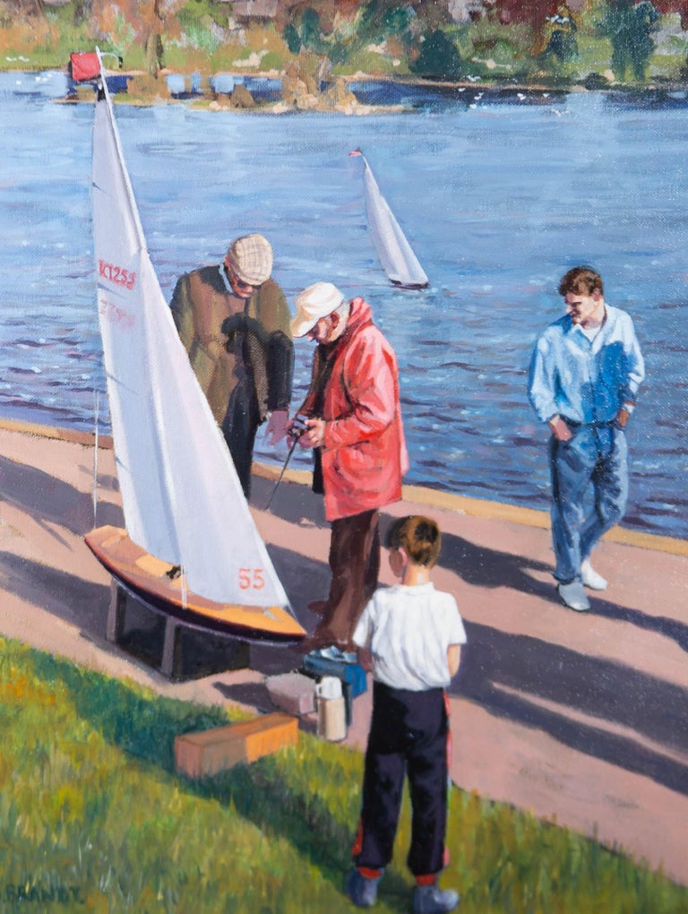 Robert Brandt FIEA - Robert Brandt FIEA - 1993 Acrylic, Yachtsmen For ...