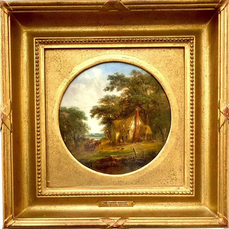 Robert Burrows - Pair of English Antique Victorian landscapes with ...