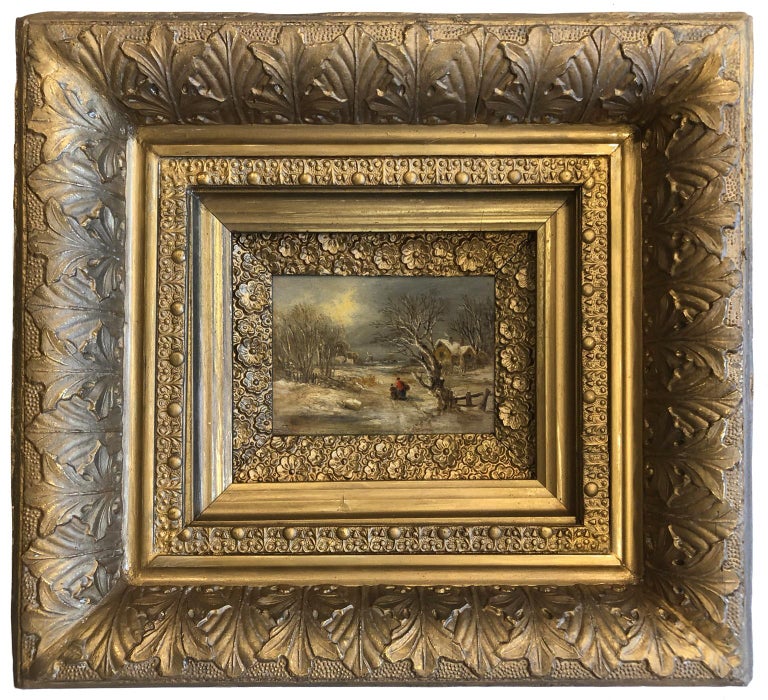 Robert Burrows - Winter Walk Robert Burrows (1810-93) - Suffolk Artist ...