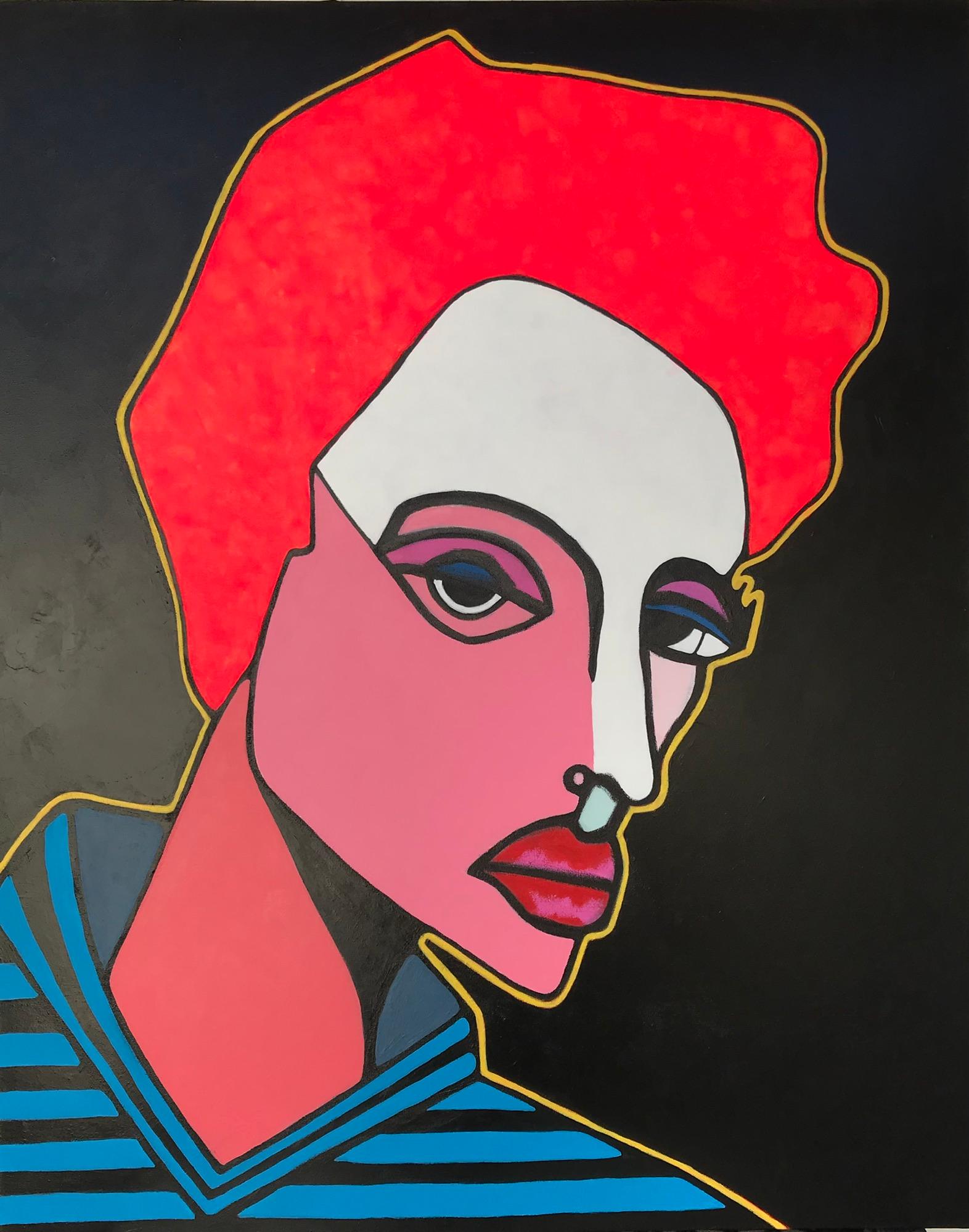 Robert Catapano - Acrylic on Canvas by Robert Catapano “Hairdresser on ...