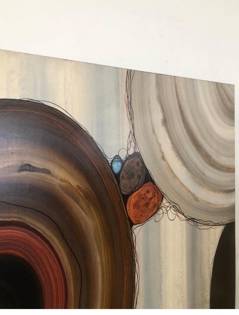Robert Charon Large Contemporary Abstract Original “Orbs” Painting For ...