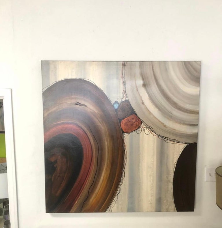 Robert Charon Large Contemporary Abstract Original “Orbs” Painting For ...