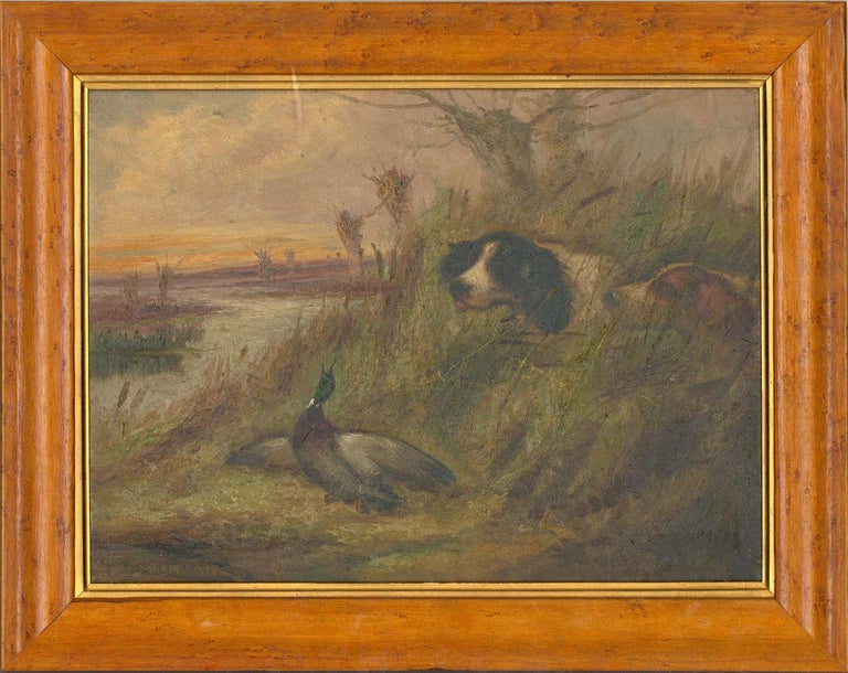 Robert Cleminson - Robert Cleminson (fl.1864-1903) - Late 19th Century Oil, Spaniels and Mallard ...