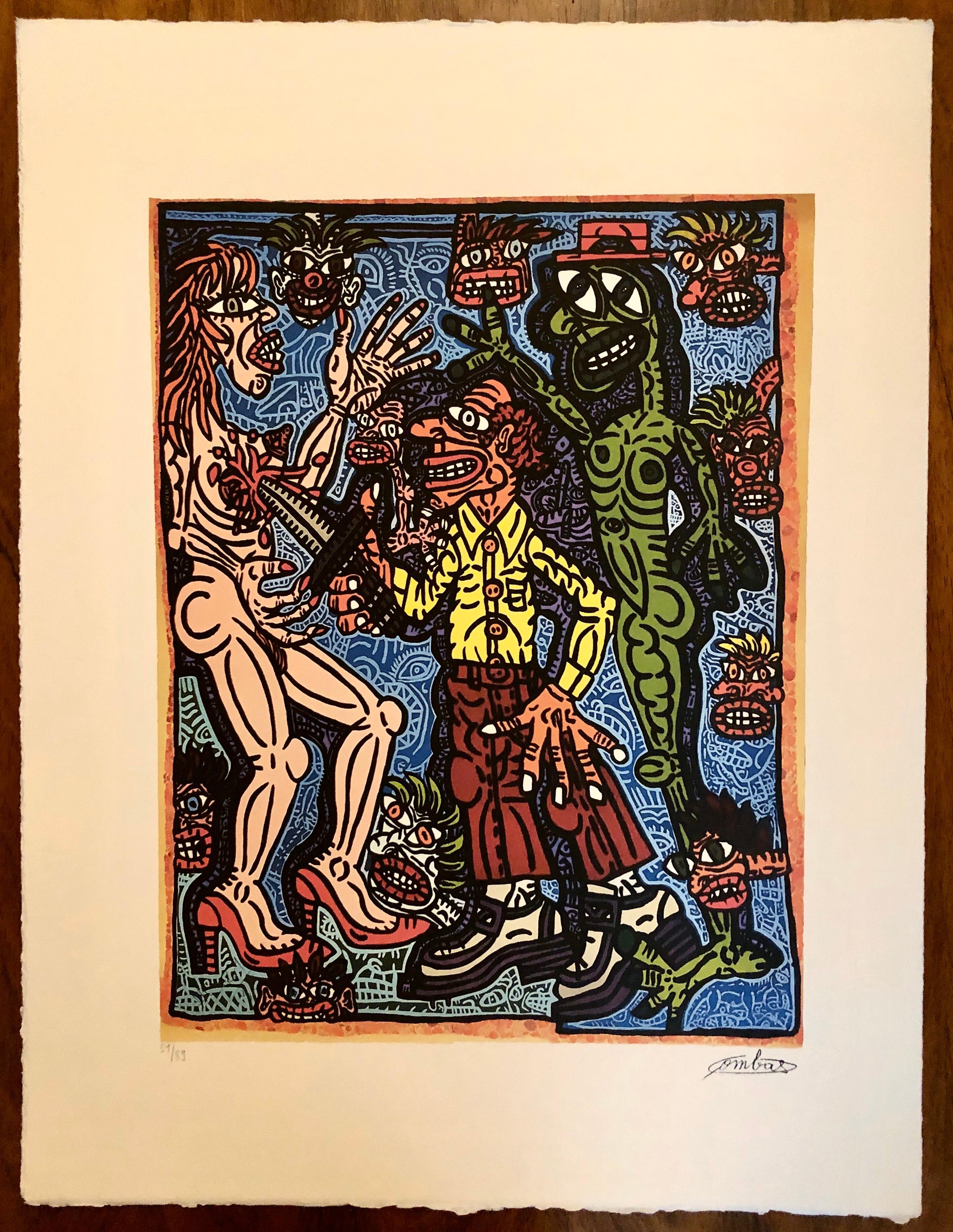 Robert Combas - Sculptur limited Edition "The Cannon Dancer" Robert ...