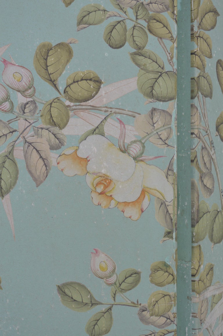 Robert Crowder Screen with Silver Leafing Details at 1stDibs