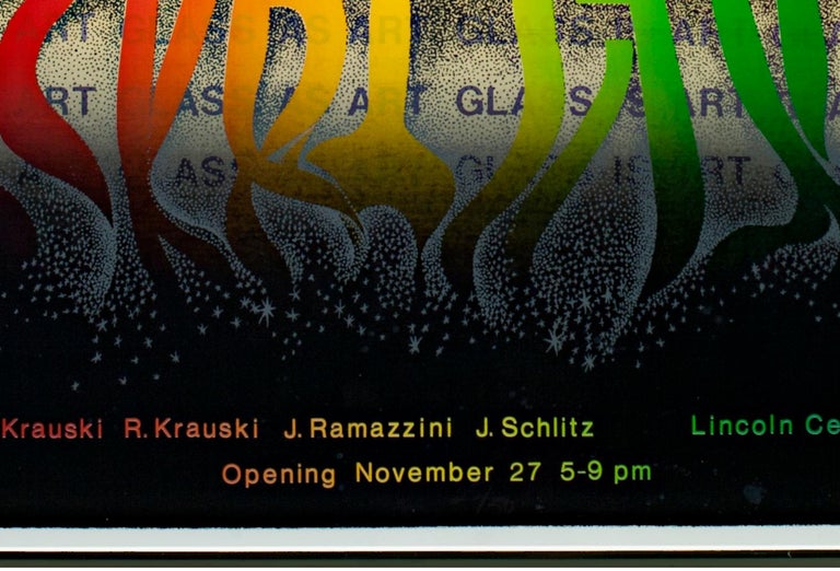 Robert Danner - 'Glass as Art, Glass is Art' original serigraph poster ...