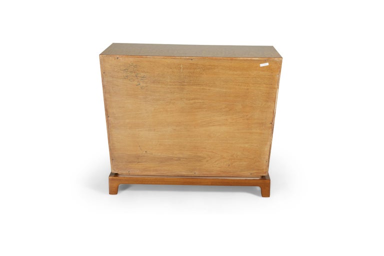 Robert Dorr, Jr. for Johan Tapp American Mid-Century Burl Oak 3-Drawer ...