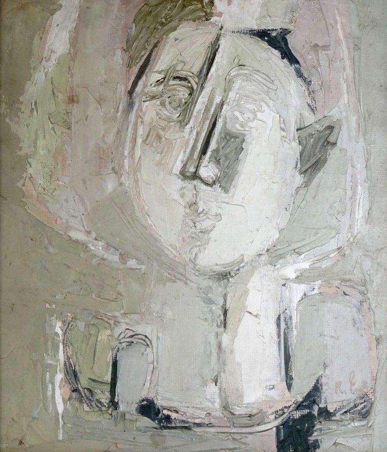 Robert Elibekyan - Portrait. 1975, oil on plywood, 32x27, 5 cm For Sale ...