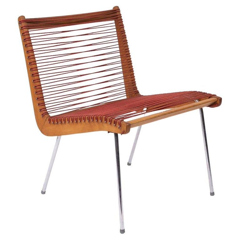 Robert Ellenberger Calfab chaise mi-siècle moderne des années 1950 En ...