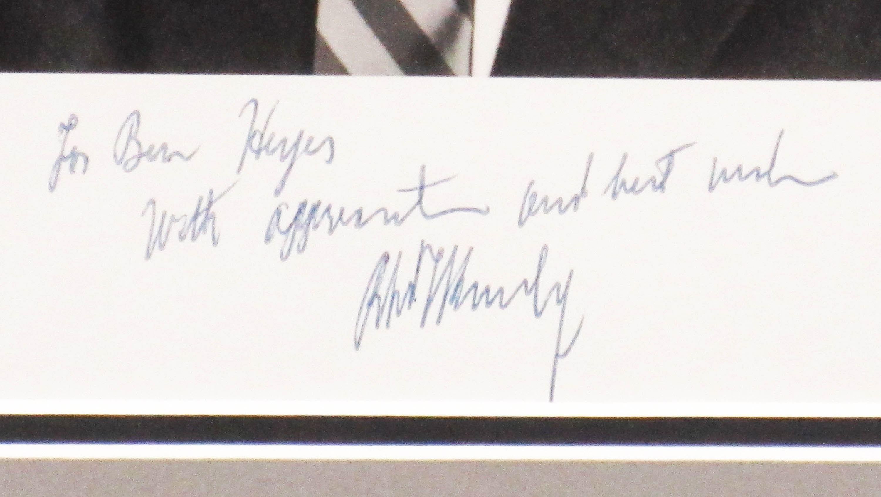 Robert F. Kennedy Signed and Inscribed Photograph at 1stDibs | robert f ...