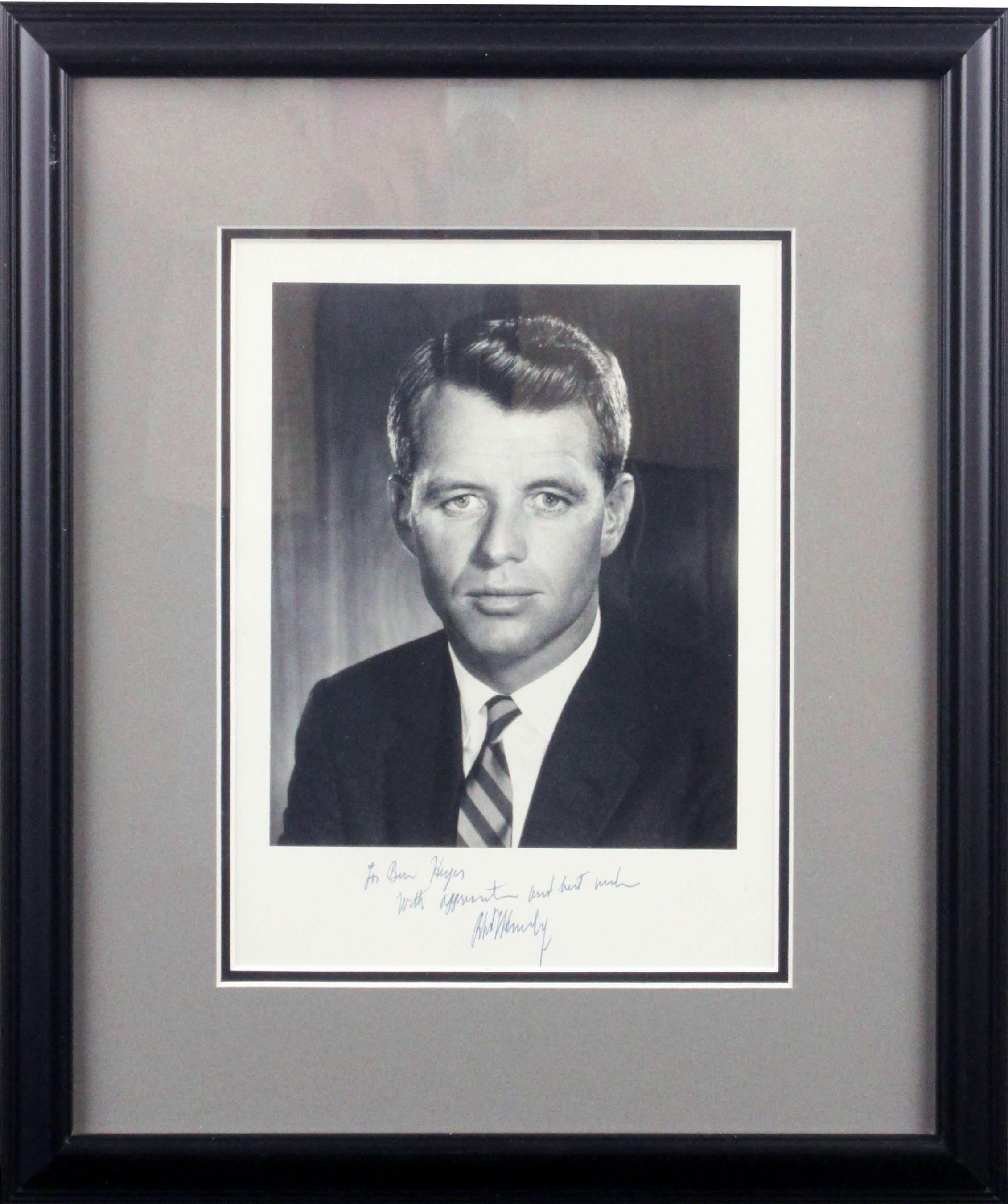 Robert F. Kennedy Signed and Inscribed Photograph at 1stDibs | robert f ...