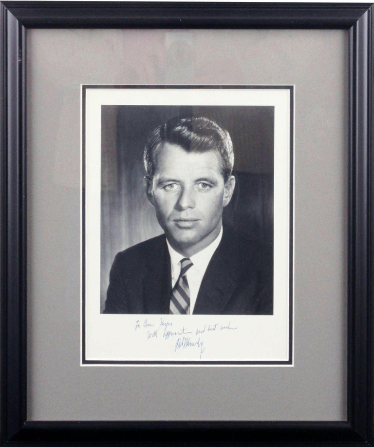 Robert F. Kennedy Signed and Inscribed Photograph For Sale at 1stDibs