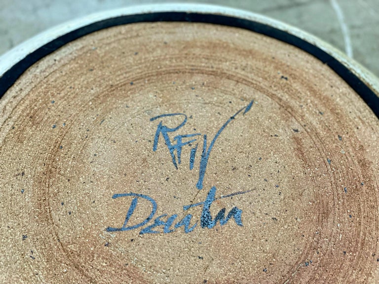 Robert F Westervelt Studio Abstract Ceramic Earthenware Platter, Large ...