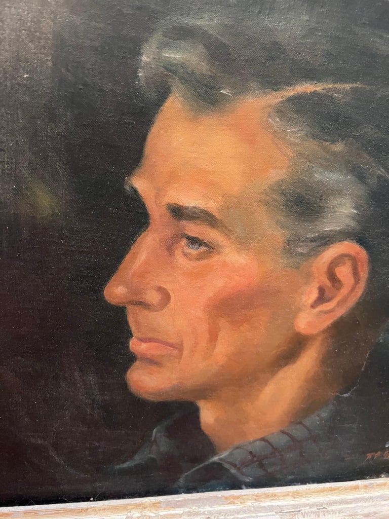Robert Franklin Gault Signed Portrait of a Male For Sale at 1stDibs