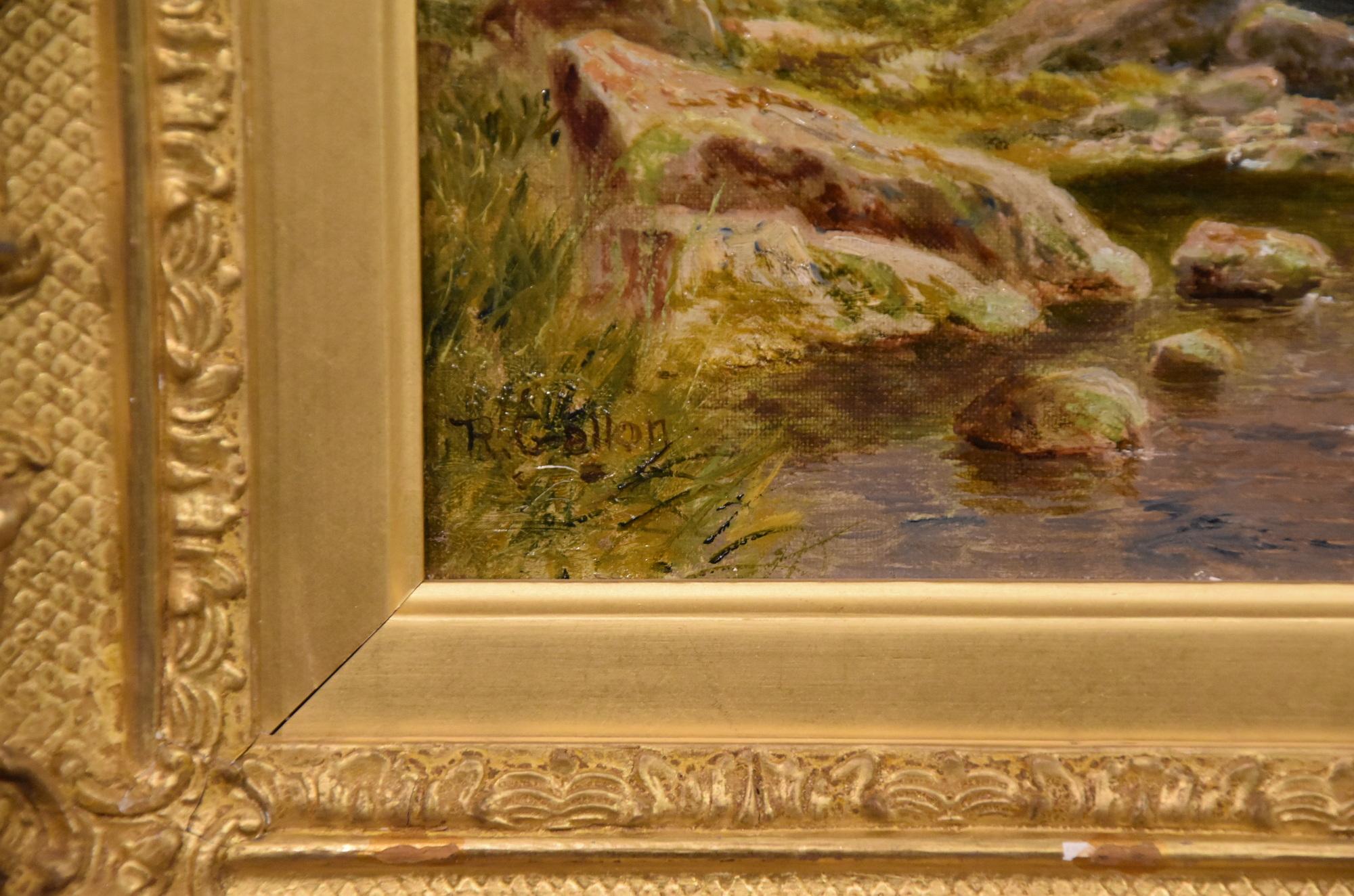 Robert Gallon - Oil Painting by Robert Gallon "A Fisherman in North ...