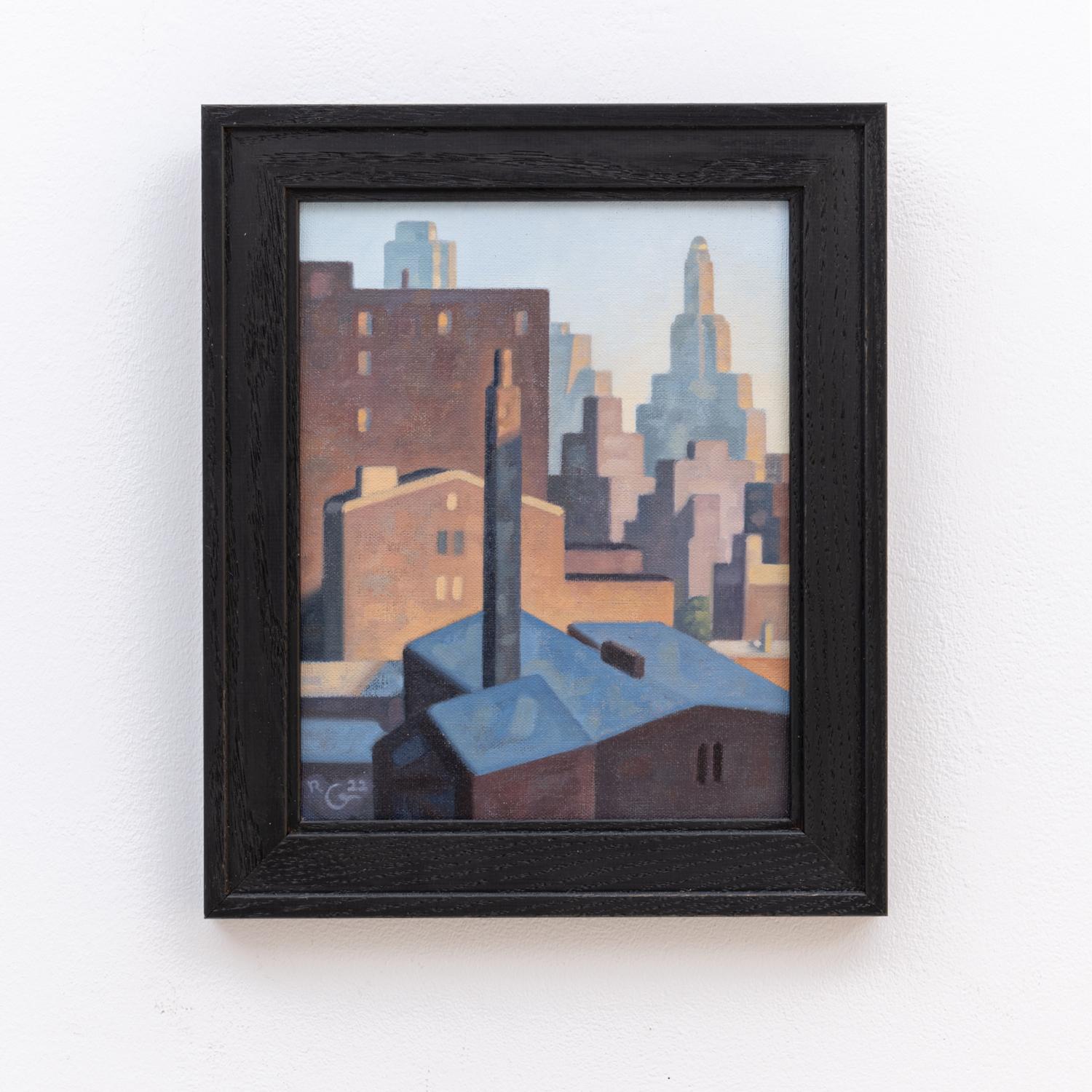 Robert Goldstrom - From the F Train, Dawn, Study (Contemporary Oil ...