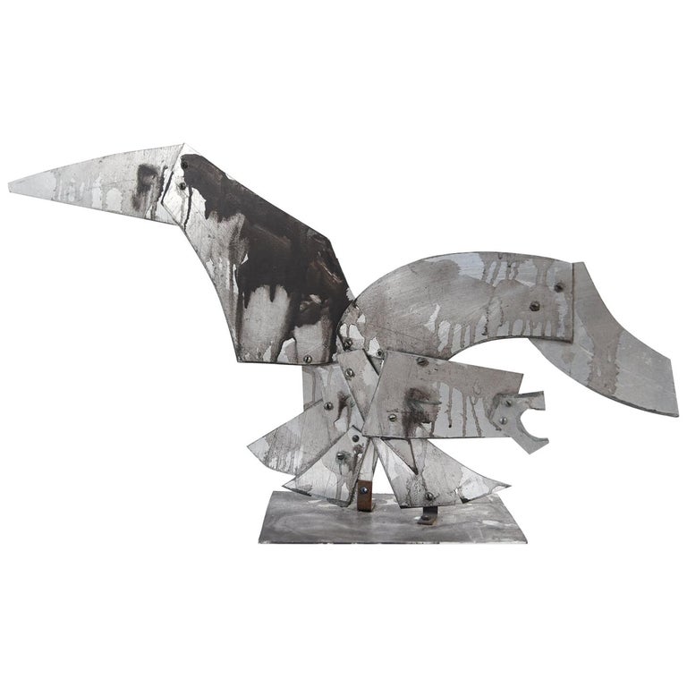 Robert Goodnough 1968 Pterodactyl Abstract Metal Sculpture For Sale at ...