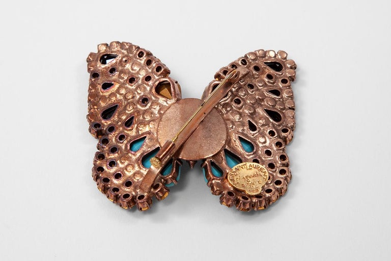 Robert Goossens for Yves Saint Laurent Butterfly Brooch at 1stDibs