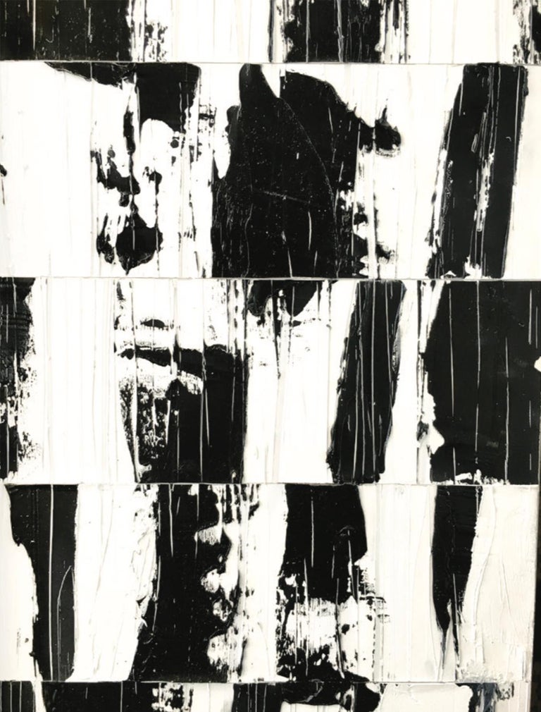 Robert Greene - "Luc Martin" - abstract black and white painting ...