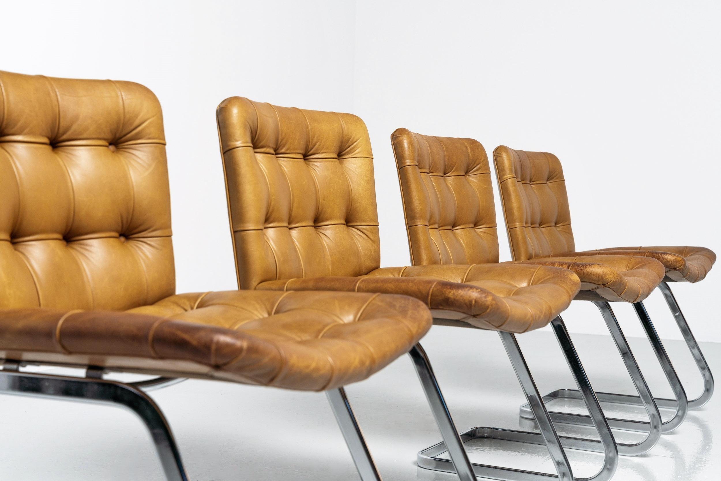 Robert Hausmann RH 304 chairs De Sede Switzerland, 1955 at 1stDibs