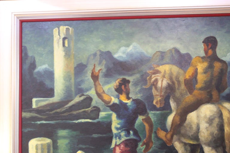 Robert Heitz Oil Painting Allegorical For Sale at 1stDibs