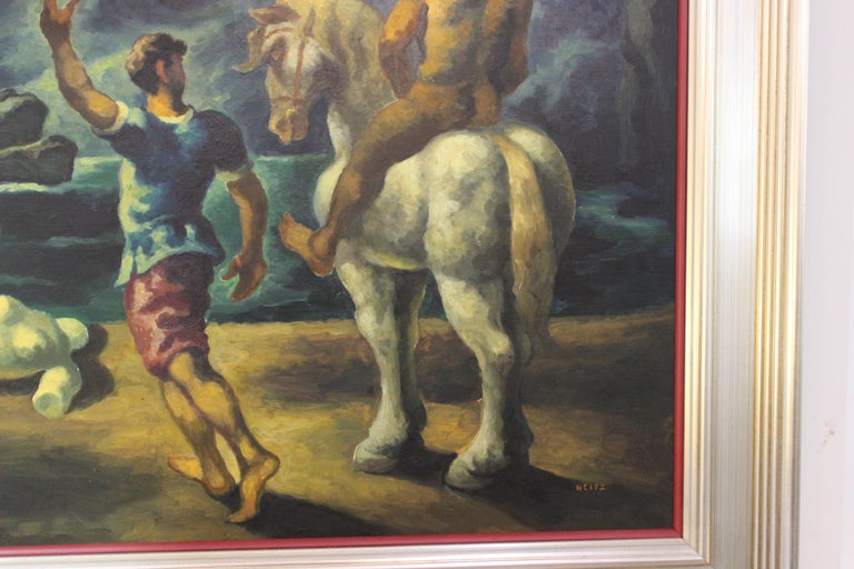 Robert Heitz Oil Painting Allegorical For Sale at 1stDibs
