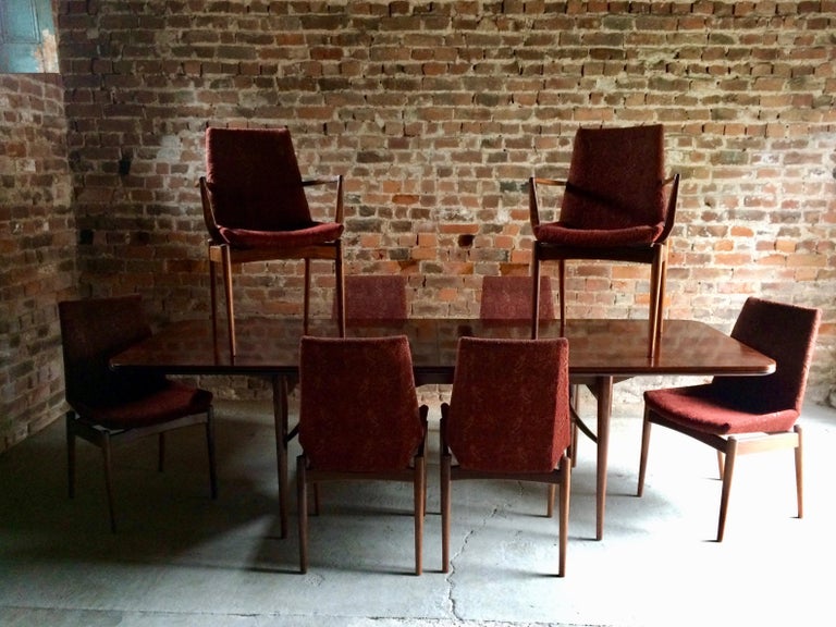Robert Heritage for Archie Shine Rosewood Dining Table and 8 Chairs ...