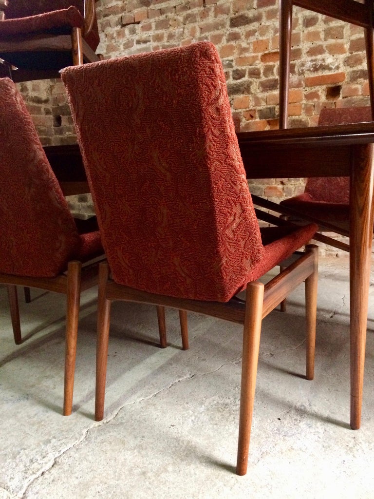 Robert Heritage for Archie Shine Rosewood Dining Table and 8 Chairs ...