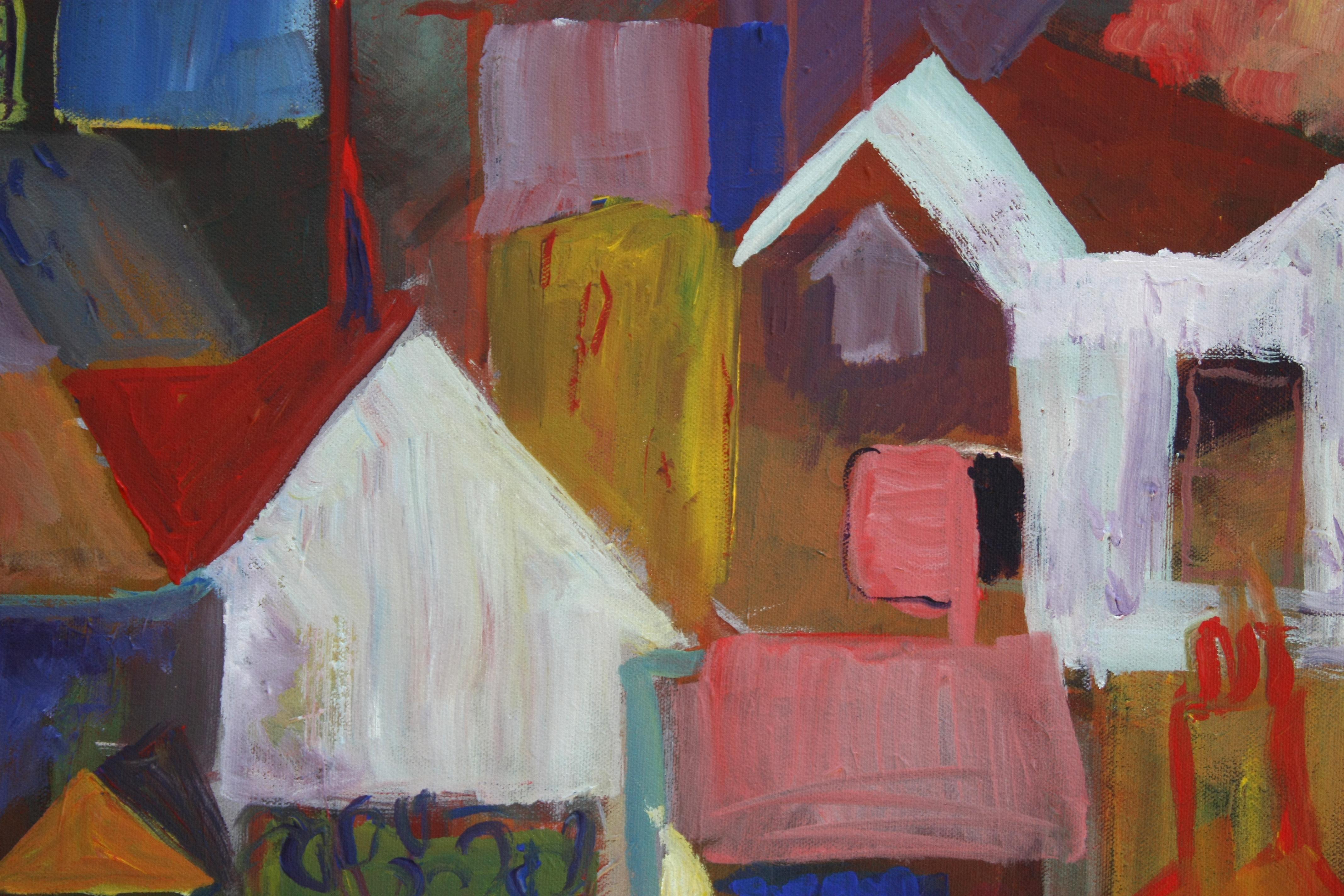 Robert Hofherr - English Settlement, Original Painting For Sale at 1stDibs