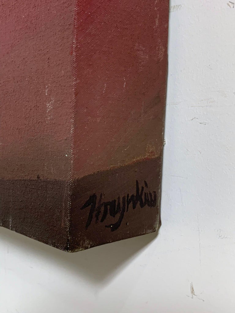 Robert Hrynkiw Post Modern Color Block Painting, Ca. 1980s For Sale at ...