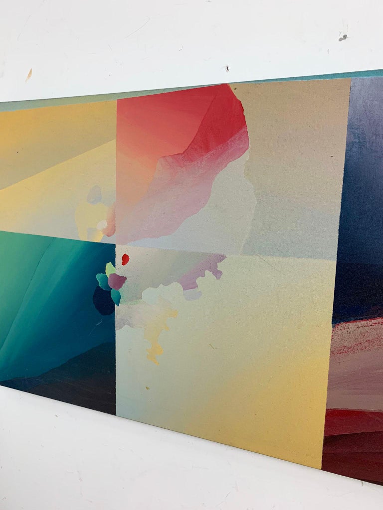 Robert Hrynkiw Post Modern Color Block Painting, Ca. 1980s For Sale at ...