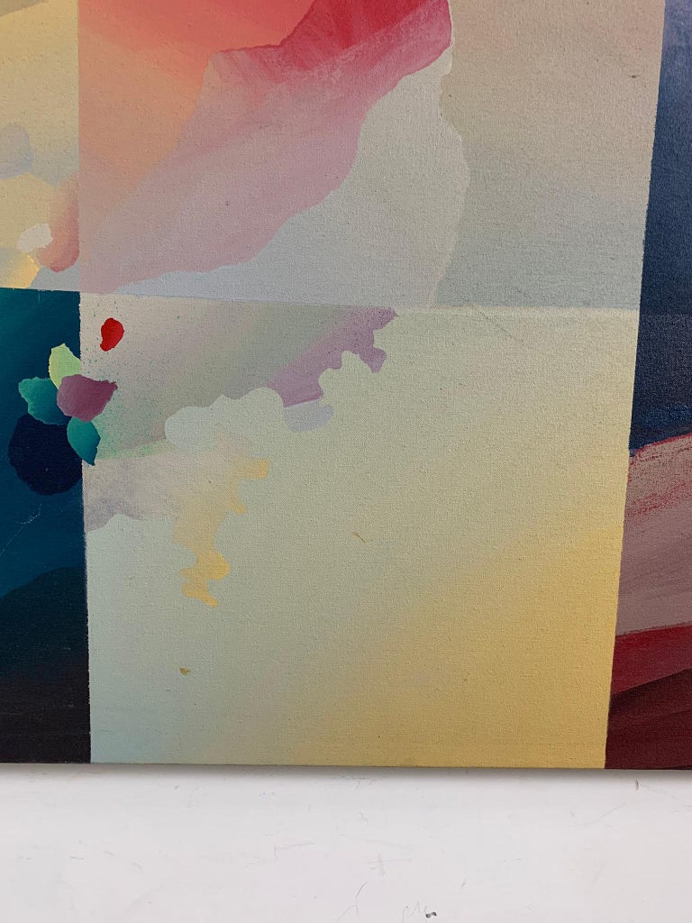 Robert Hrynkiw Post Modern Color Block Painting, Ca. 1980s For Sale at ...