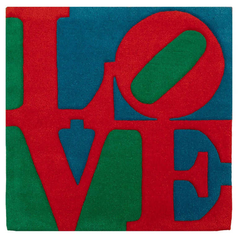 Robert Indiana Heliotherapy, Classic Love Carpet For Sale at 1stDibs