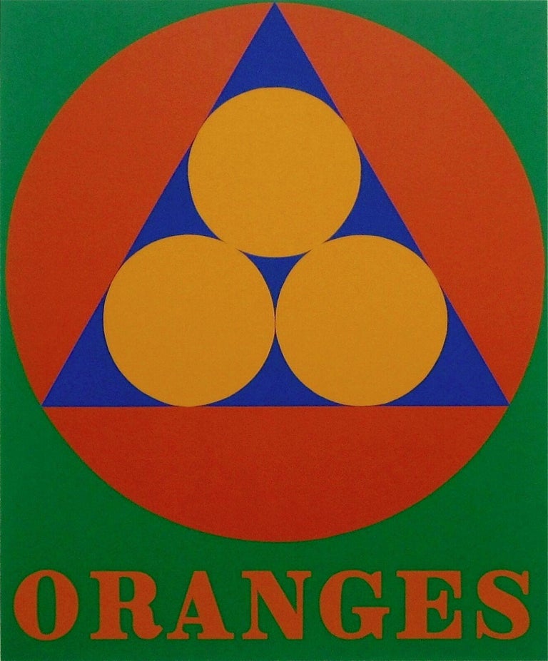 Robert Indiana - Oranges, Robert Indiana For Sale at 1stDibs