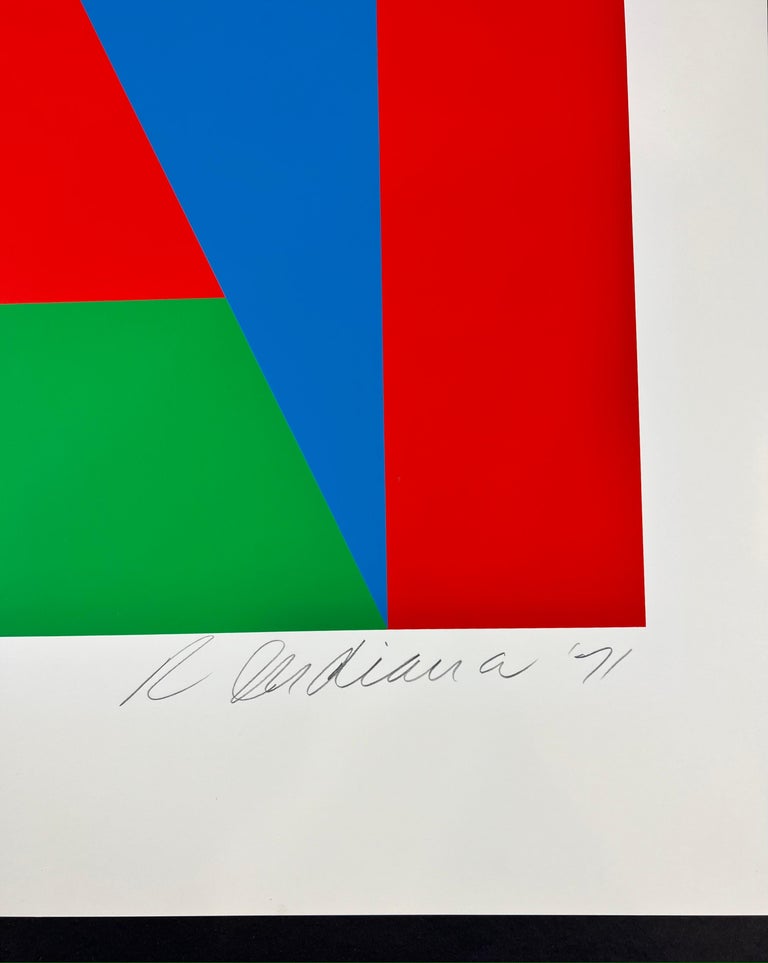 Robert Indiana - Robert Indiana ( 1928 – 2018 ) – The Bowery Art – hand ...