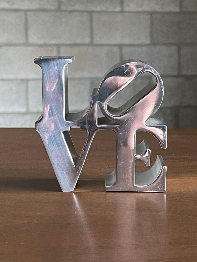 Robert Indiana Style Love Paperweight or Small Sculpture For Sale at ...